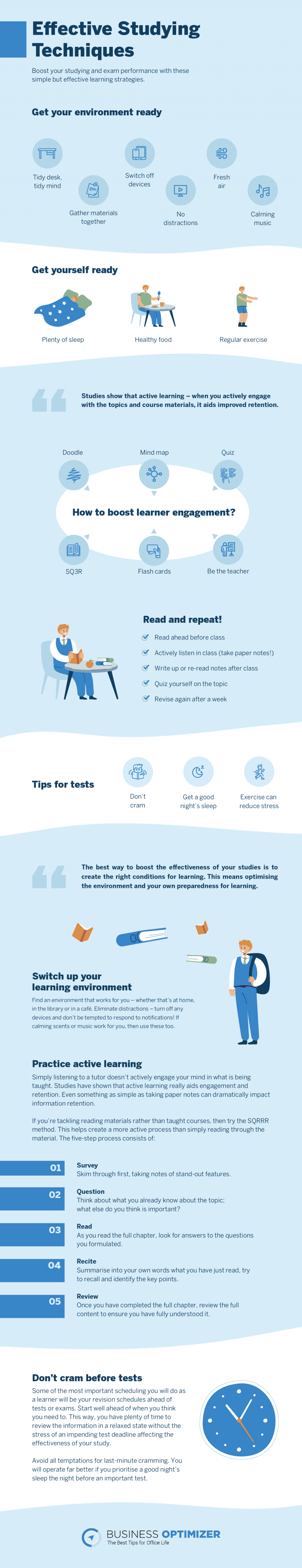 Effective Studying Techniques [Infographic] | Navigator Paper Blog